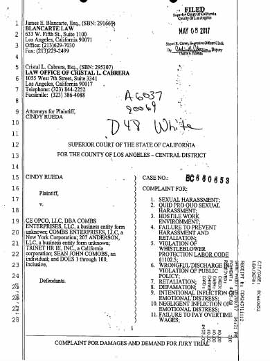 'Diddy' Combs sex meals alleged in LA personal chef's lawsuit ...