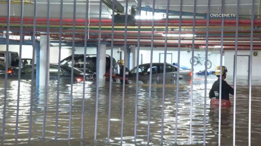 Flooded Underground Car Garage