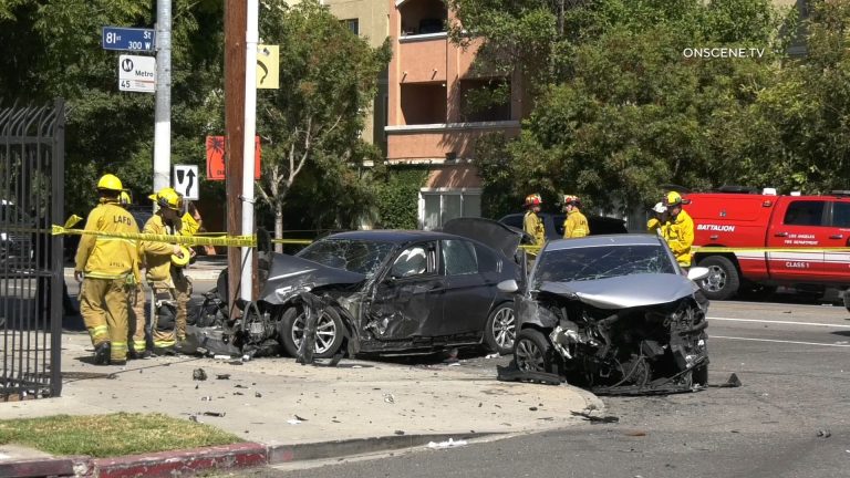 Seven People Injured in Three-Vehicle Crash in South LA Area - MyNewsLA.com