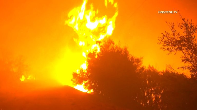 Southland Crews Fight Against Massive Mountain Fire in Ventura County ...