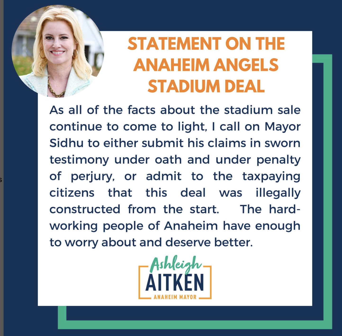 Anaheim Mayor Aitken Publishes Open Letter to Angels Owner Regarding ...
