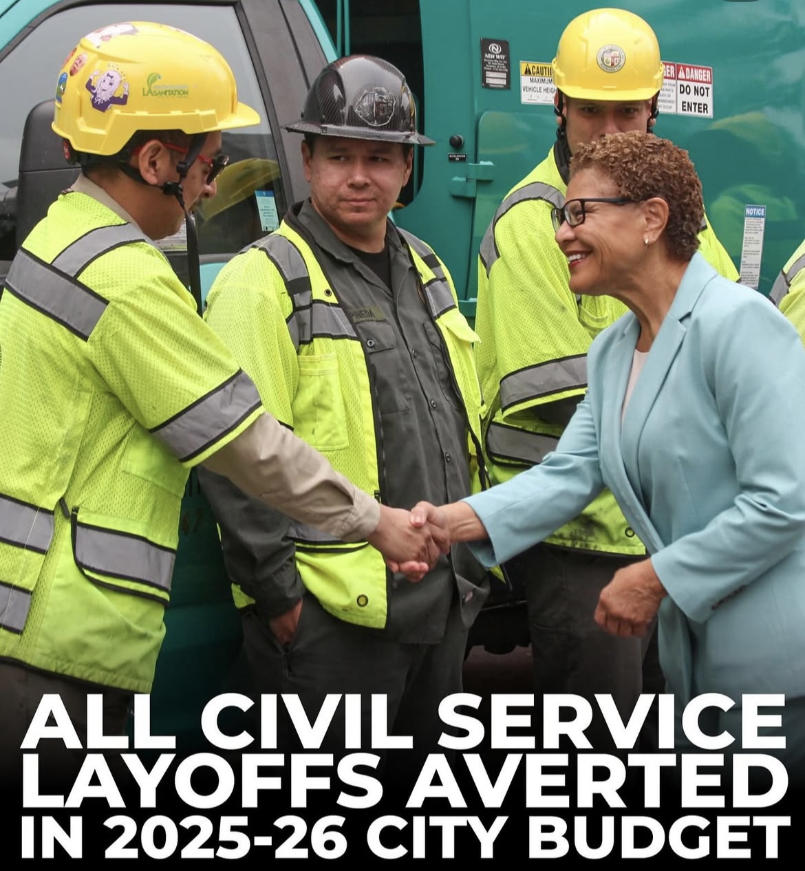 Mayor Karen Bass Signs Labor Deal to Avert Layoffs - MyNewsLA.com