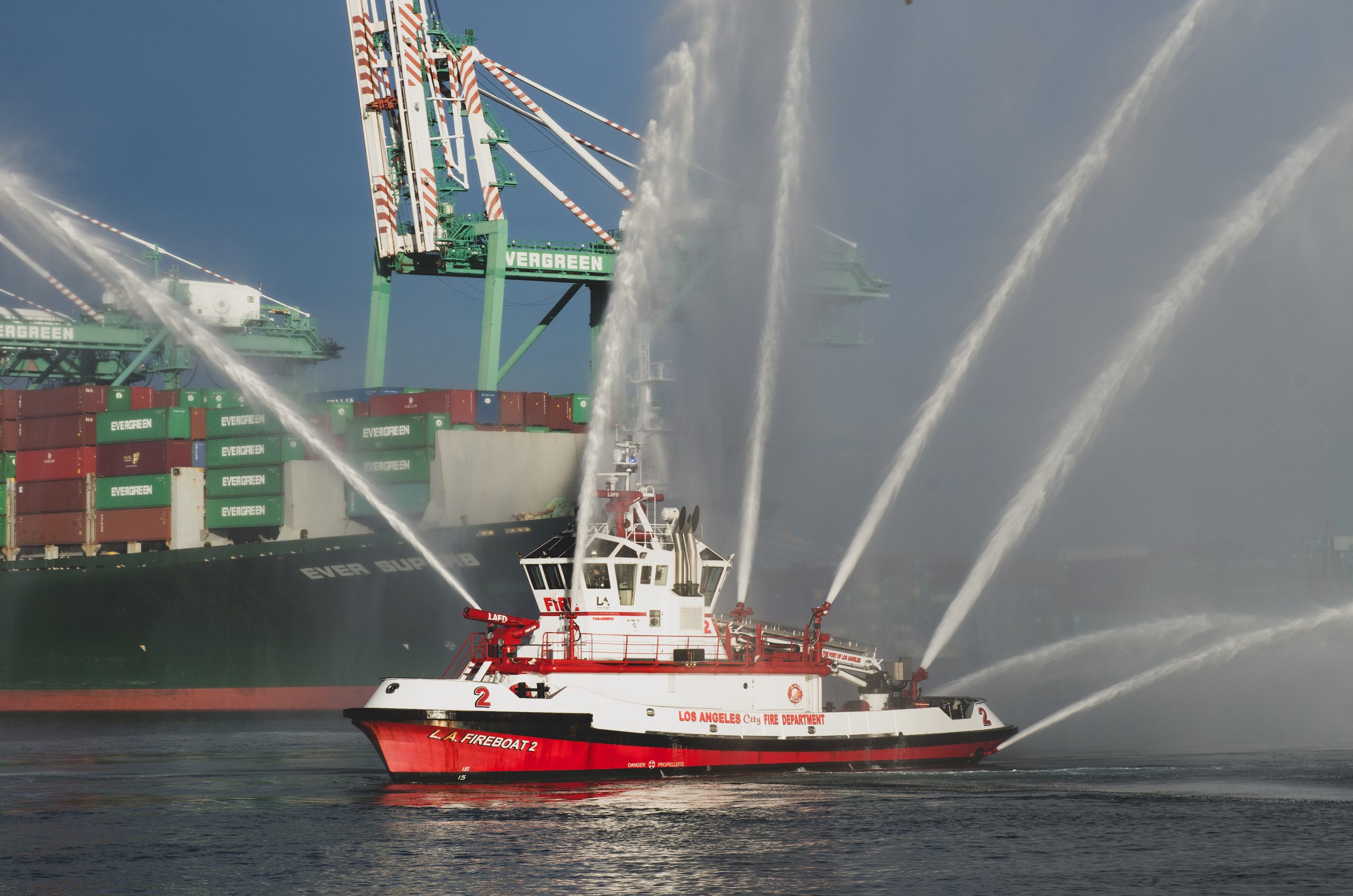 Container Ship Remains Outside Port of LA After Fire Extinguished ...