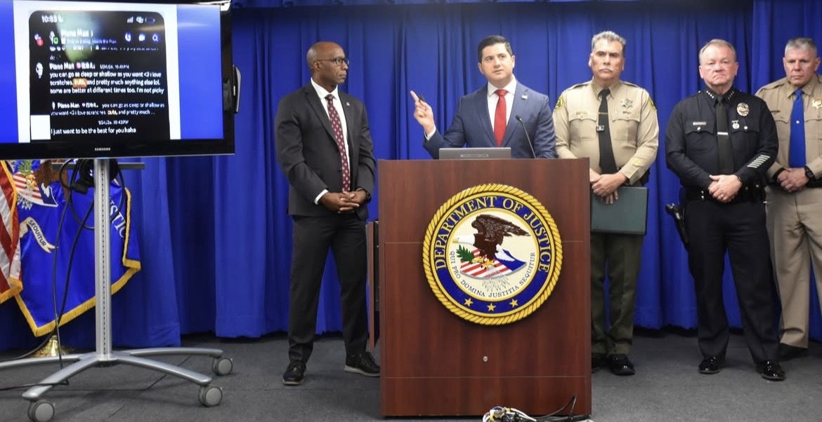 Assistant US Attorney Essayli Holds Press Conference After Trafficked ...